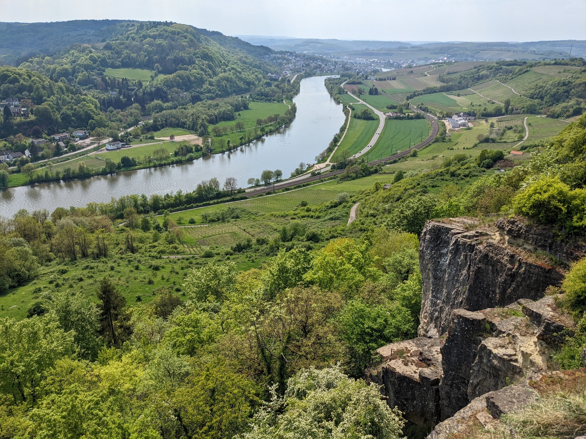 The view from the overlook at the top of Klettergarden Igel.