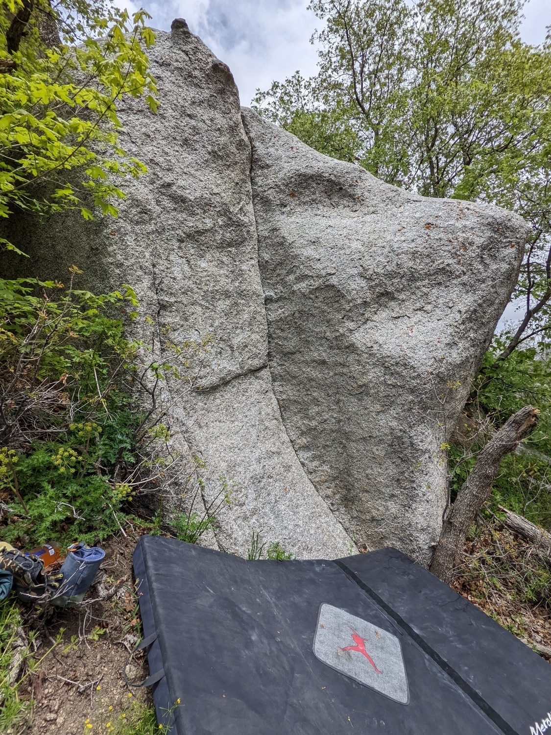 photo of the boulder/route