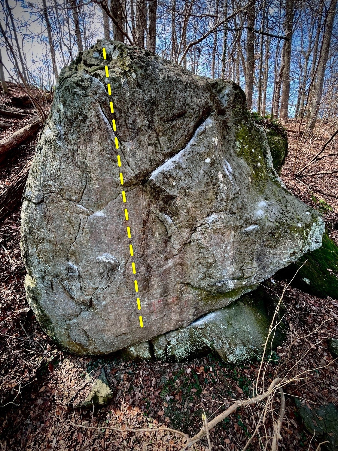 Topo. Start on undercling and sharp crimp.