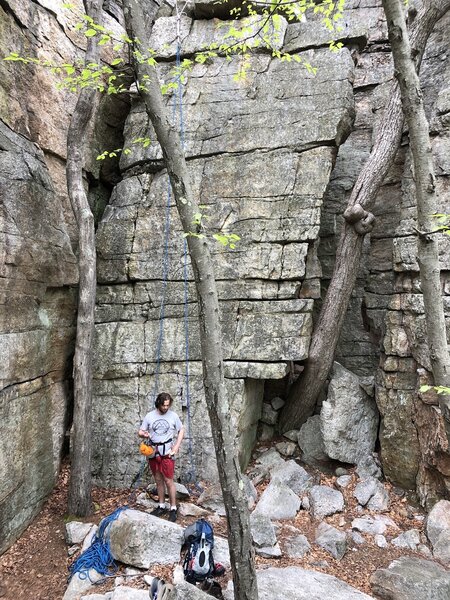 Rock Climbing in Scrotum Pole/Drive in Area, The Gunks
