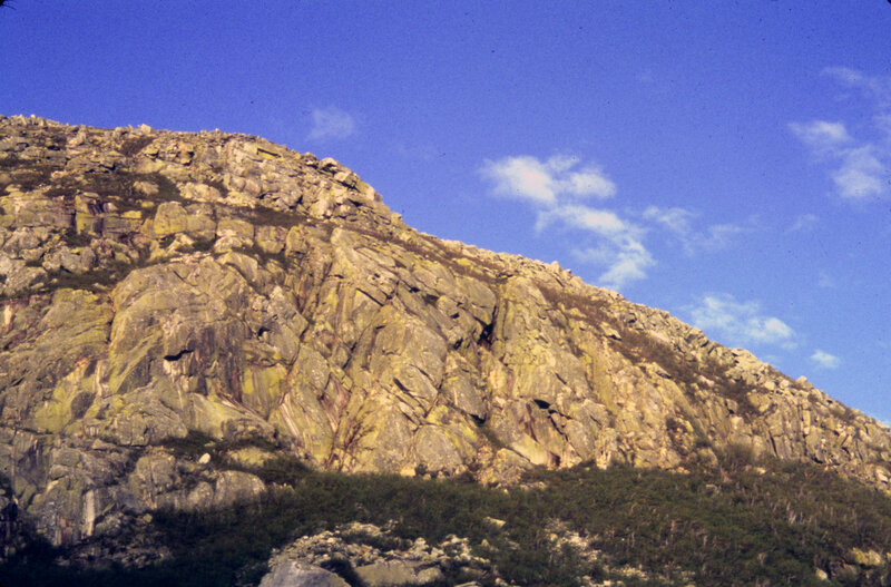 Pamola Cliff as seen in 1979.