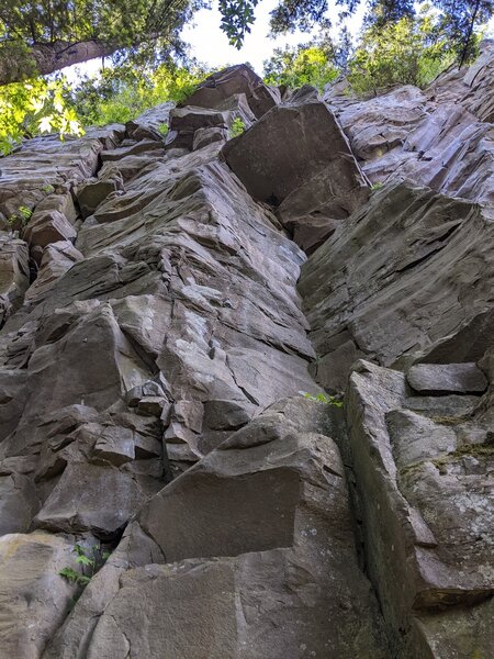 Snake Roof - better than it's neighbor Snake Face. Left at the first ...