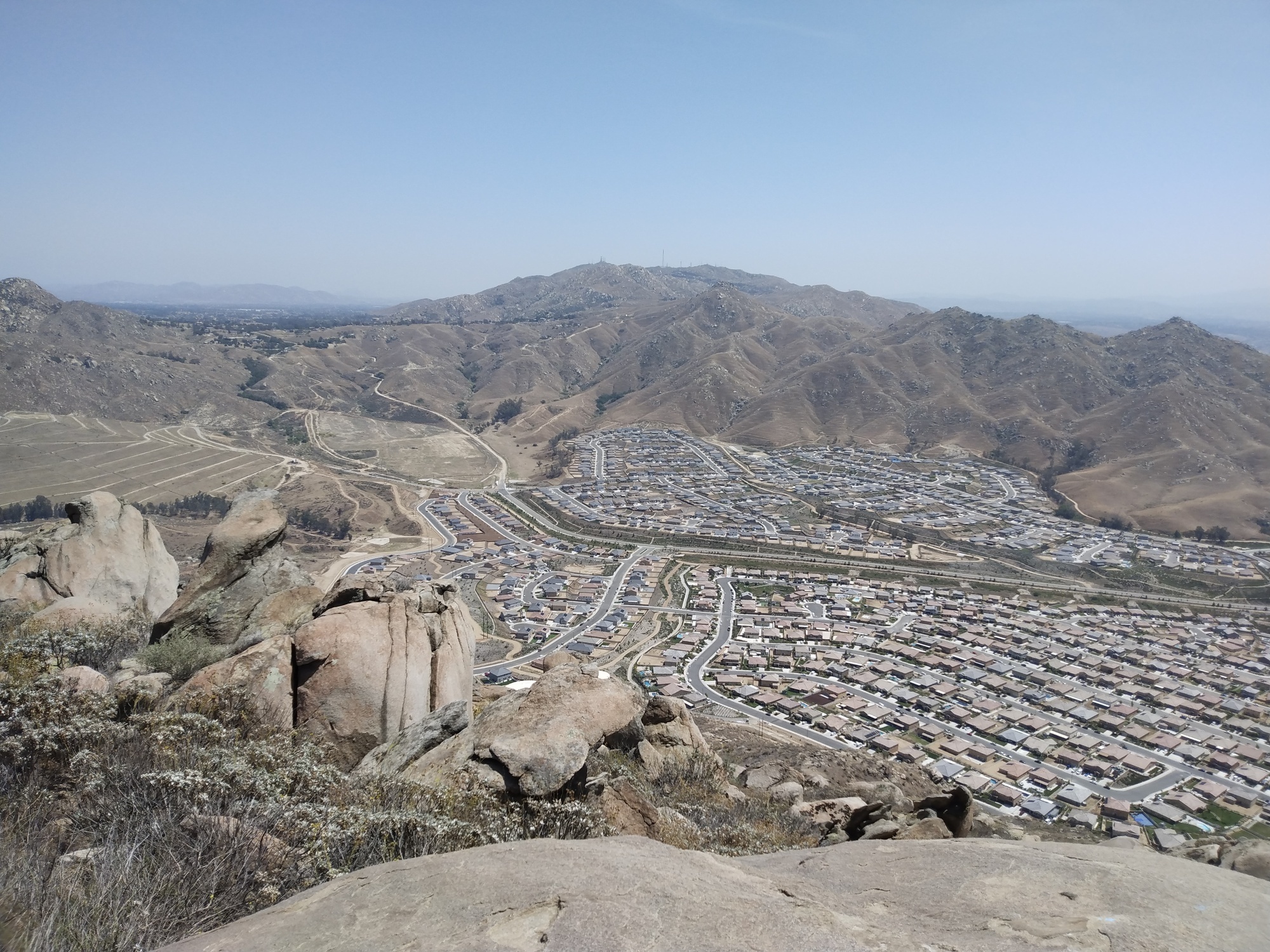 Box Springs Mountain Reserve from Blue Mountain, Inland Empire
