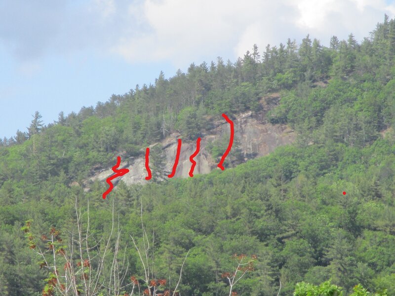 Climbing in The Upper Left Hand Slabs, a. Western Mountains