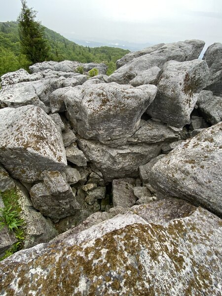 Bouldering in Bear Rocks South, Eastern WV