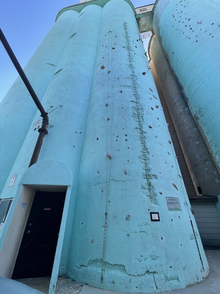 Climbing in OKC Silos, OKC Silos
