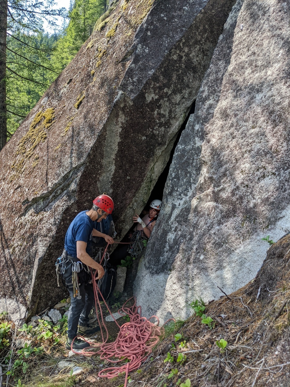 p6, emerging from Solitude cave to Buckminster Palace. Photo courtesy ...