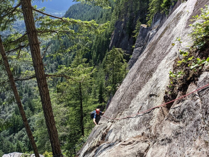 p7. Final juggy slab up to the Red Tile Camp. Photo courtesy of Jeff ...