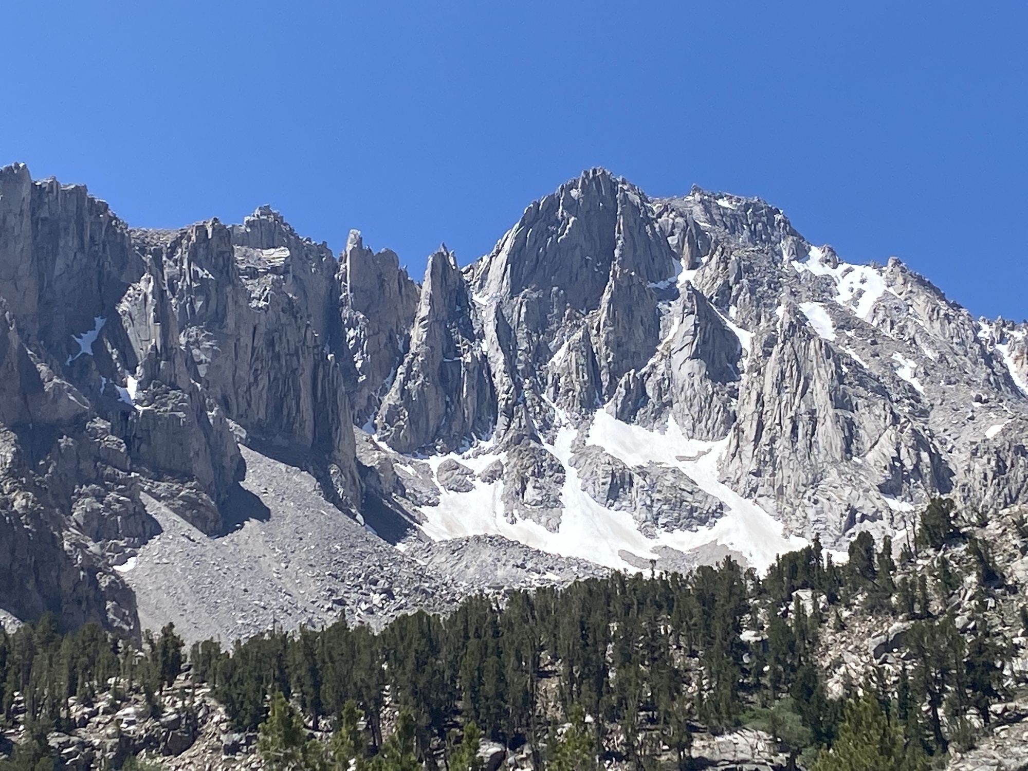 As seen from the Kearsarge Pass trail