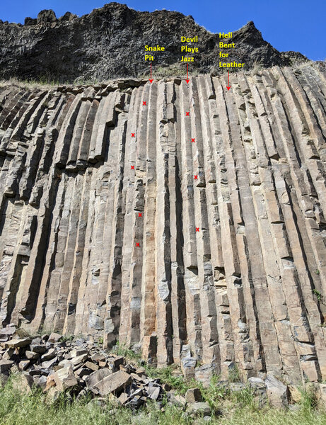 Rock Climb Snake Pit, North Idaho