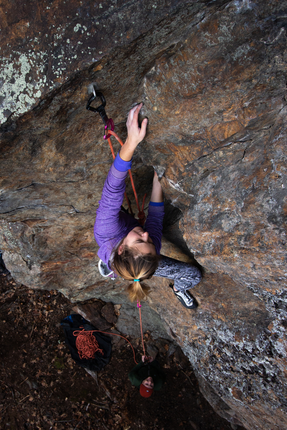 Vanessa at the top of the corner