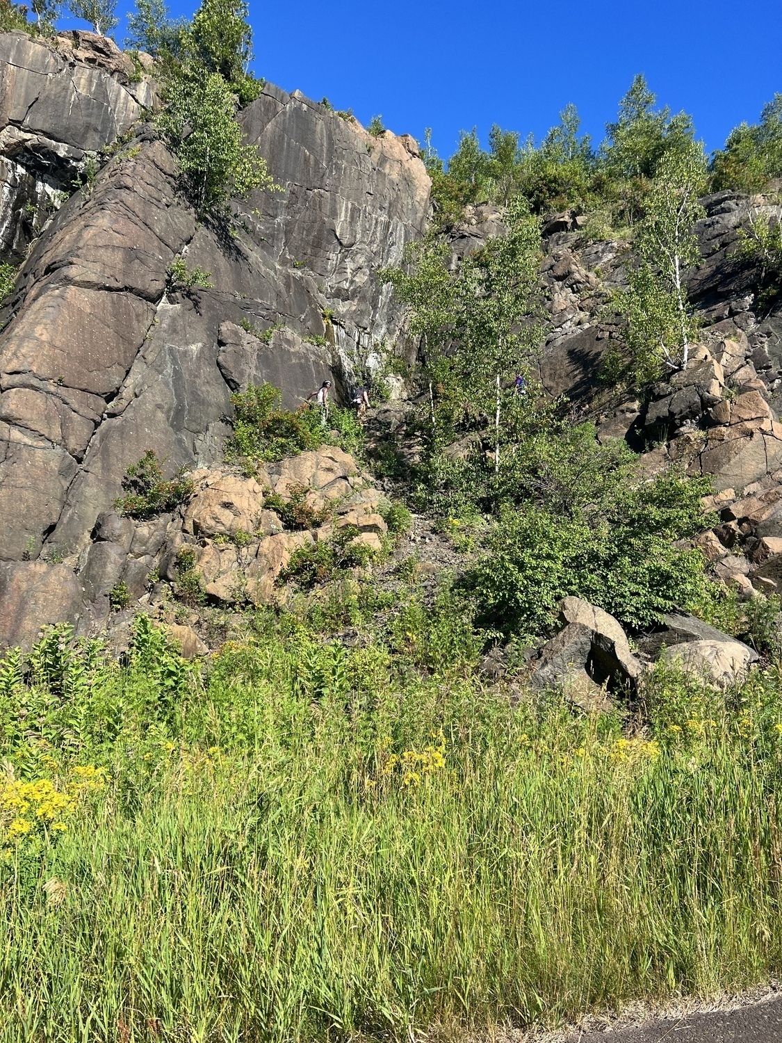 Route map of Central Access Gully