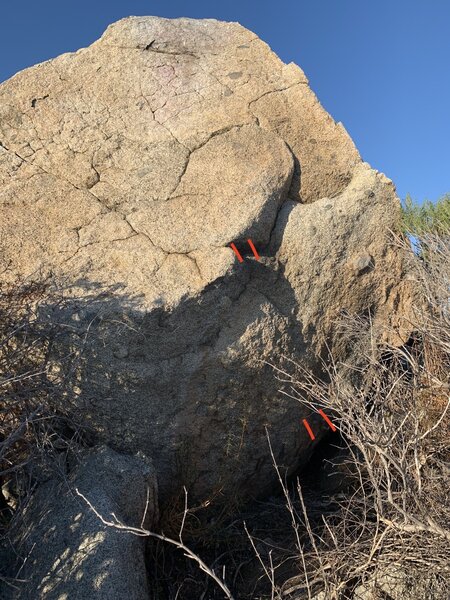 Climbing in Buzzard Bomb and Pick Boulder, San Diego County