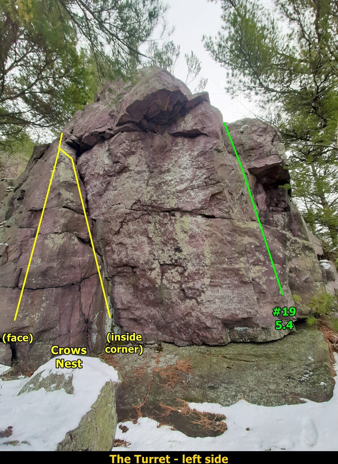 The NW side of the Turret formation. Crows Nest is Swartling's #20 ...