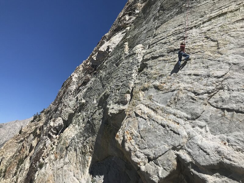 Rock Climbing in Miner Wall, Sierra Eastside