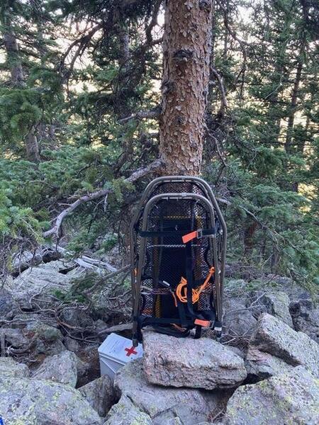 Stokes litter and EMS kit photo. From Bob Siegrist.