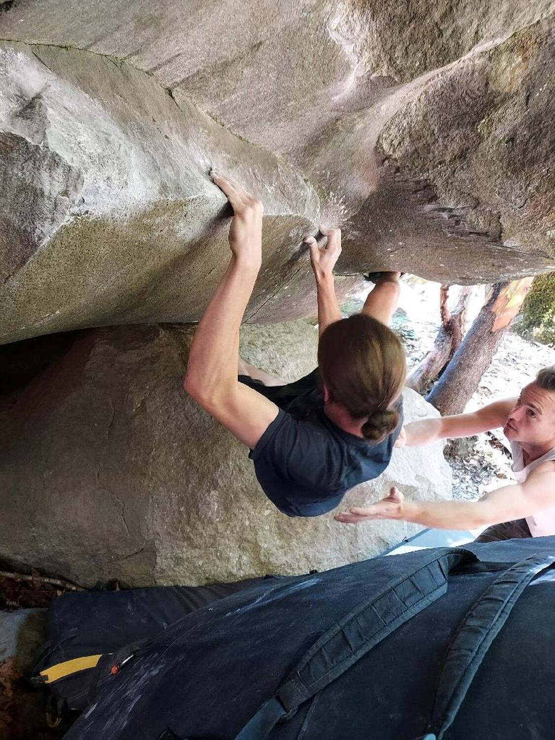 Difficult slopers on Pale Blue Dot