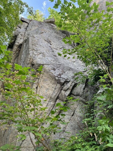 The upper crack and face of Waterloo.