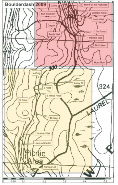 Bouldering in Wendell State Forest, Western MA