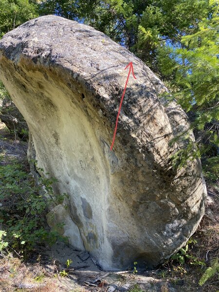 Climbing in Pop Rocks Boulder, Central-East Cascades, Wenatchee, & Leavenworth