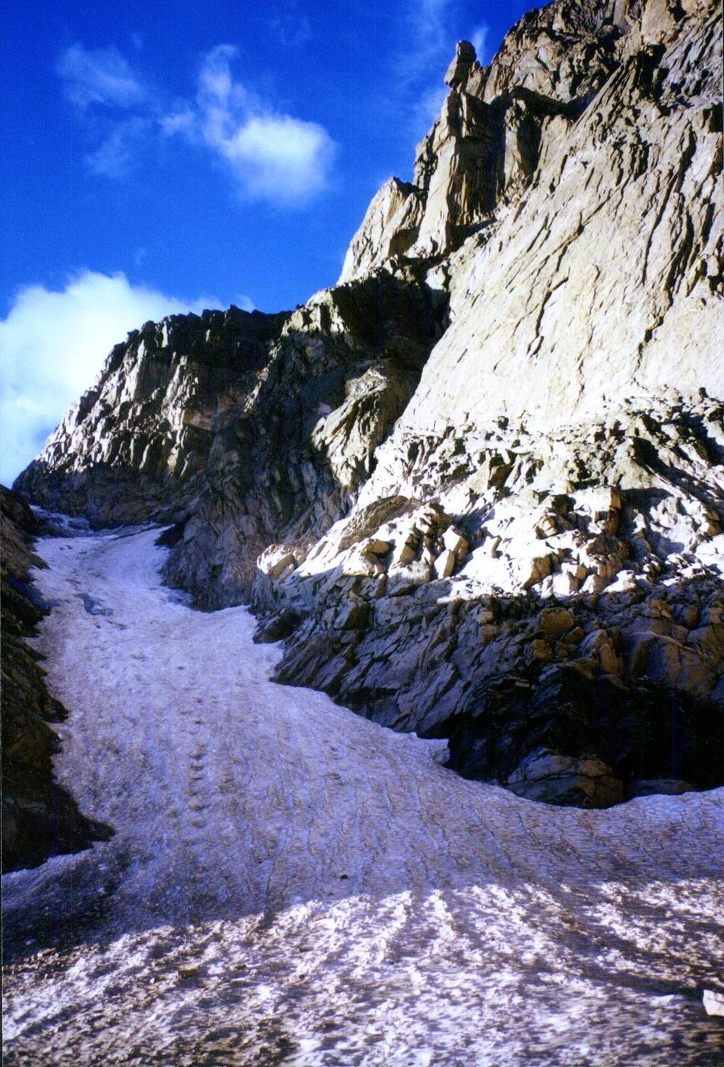 Lamb's Slide as seen from Mill's Glacier