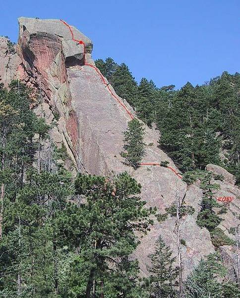 Rock Climbing in Schmoe's Nose, Flatirons