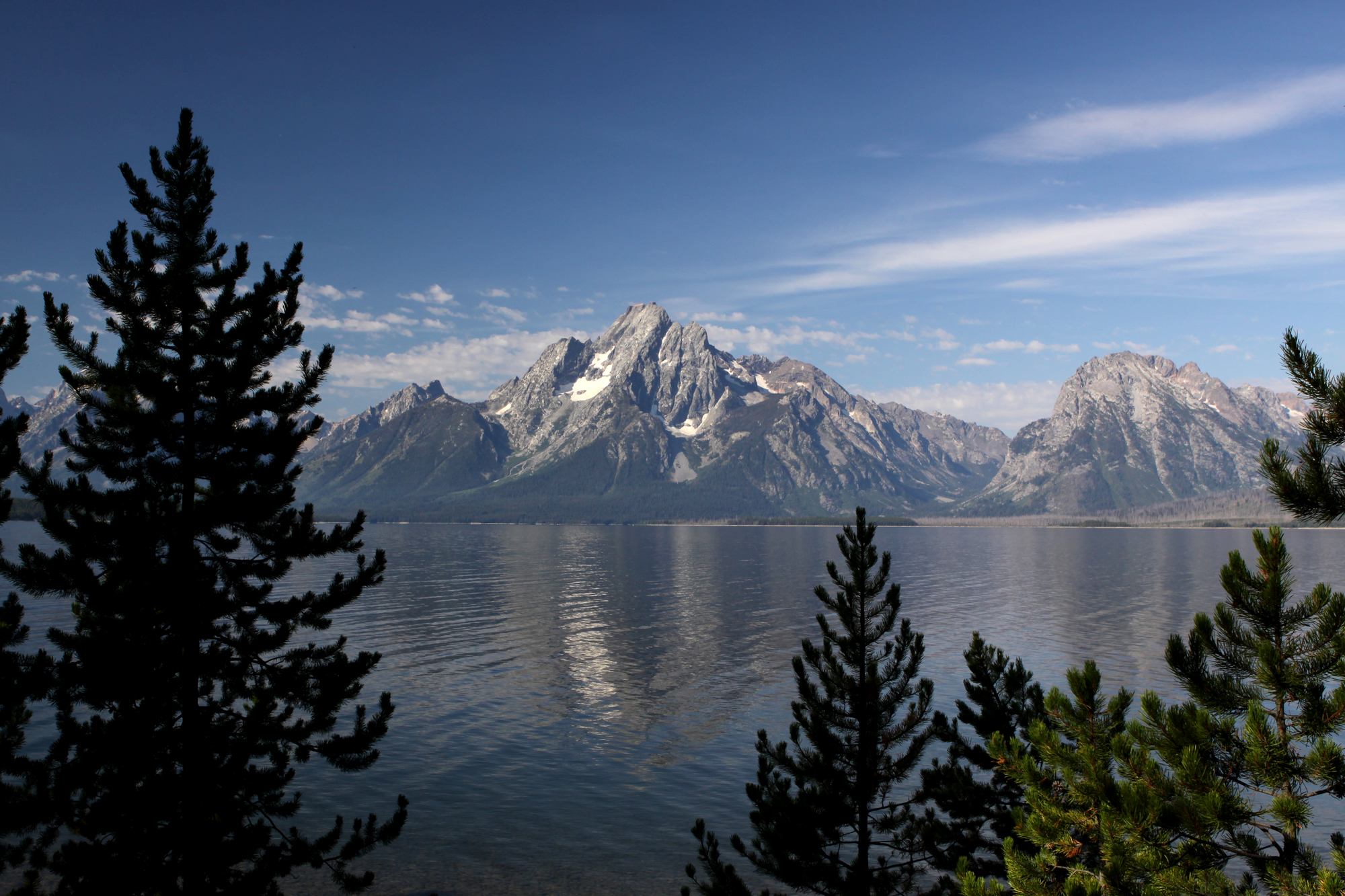 Mount Moran and Jackson Lake from Colter Bay Village, Grand Teton ...