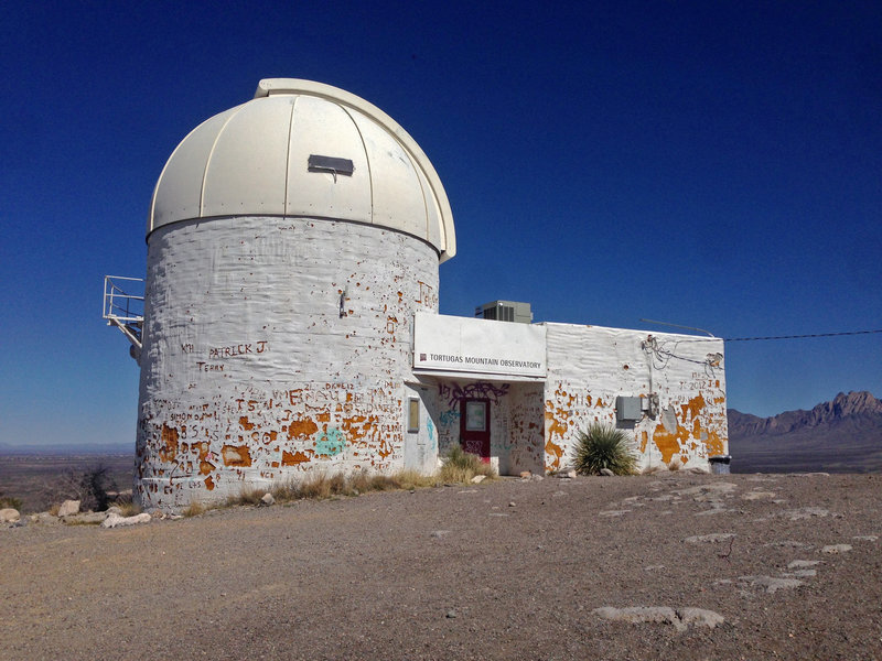 The New Mexico State University observatory located at the top of A ...