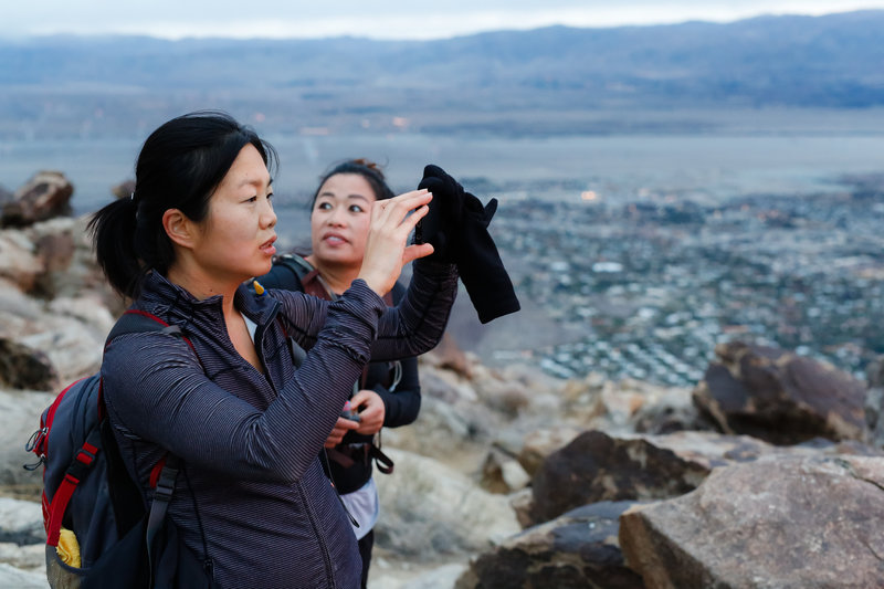 Wind farms and Joshua Tree to north and east, and lovely company on the ...