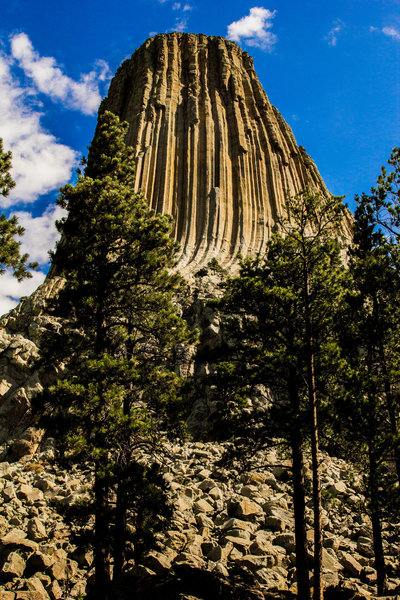 Devil's Tower from the beginning of the loop trail that goes all the ...