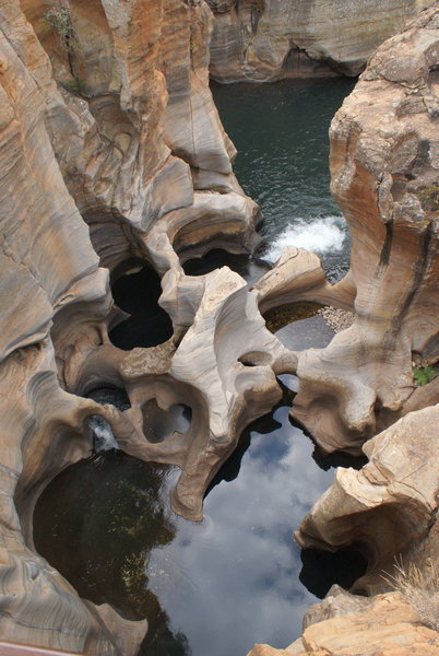 The view of the Bourke's Luck Potholes. The potholes are a pretty ...