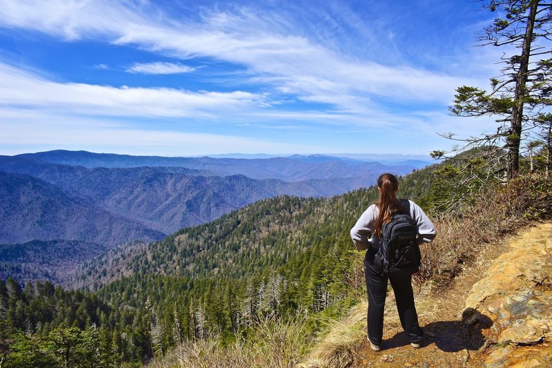 Great view on our way to MT. Leconte from the alum cave trailhead ...