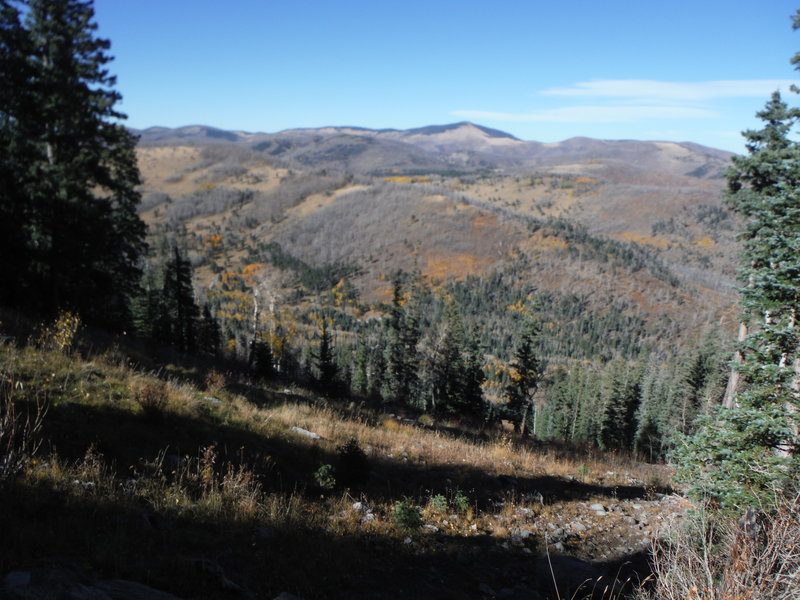 View of Caballo Mountain to the north of Pajarito Mountain.