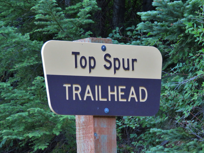 Top Spur Trailhead is located at a wide point in the road and gets very ...