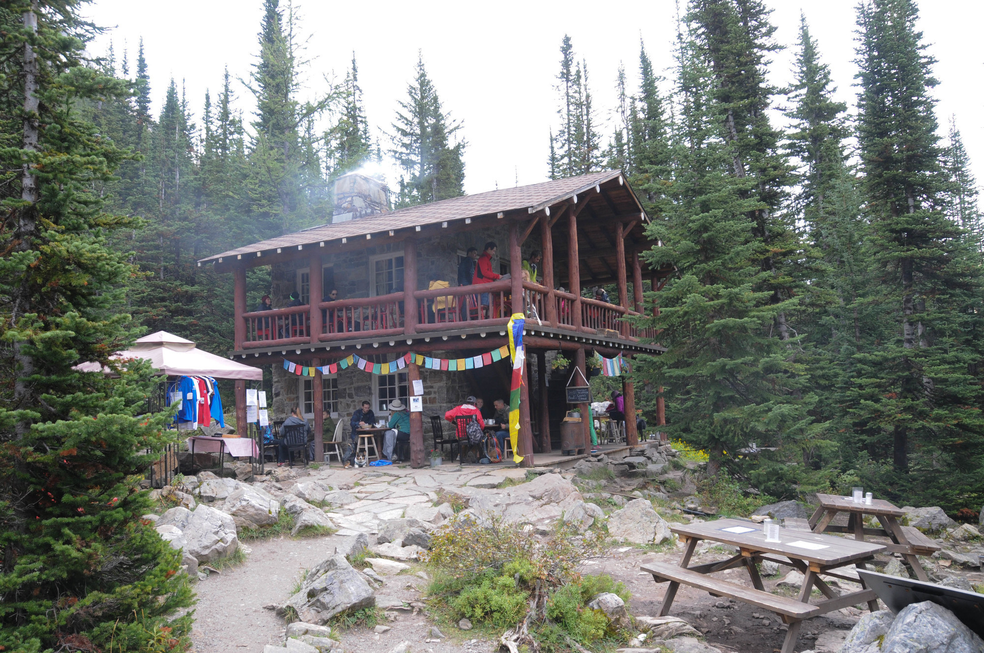 Come experience the super-cozy Plain of Six Glaciers Tea House in Banff ...