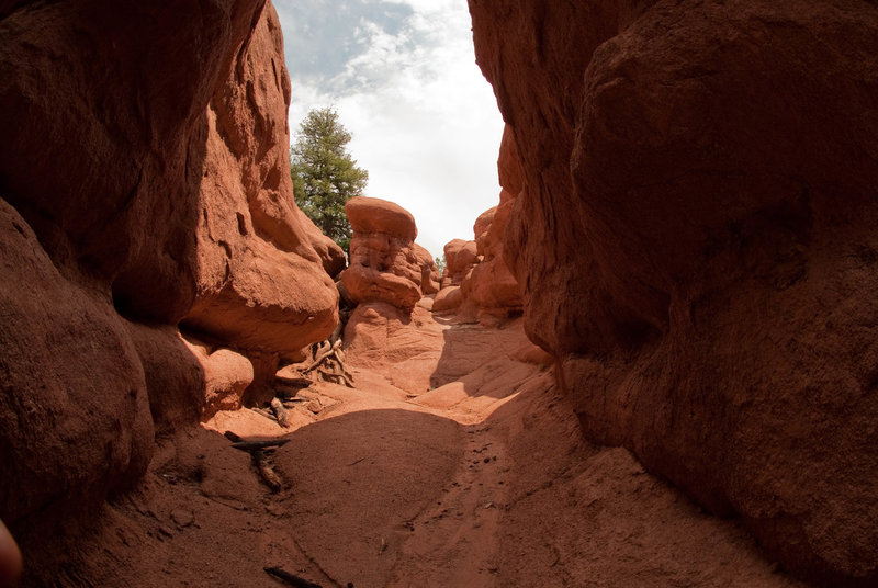 Climb through the red rocks to fully experience just how beautiful they ...