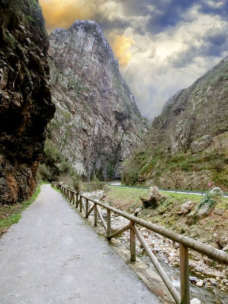 Entrepeñas Defile is a beautiful, narrow passage through the mountains.
