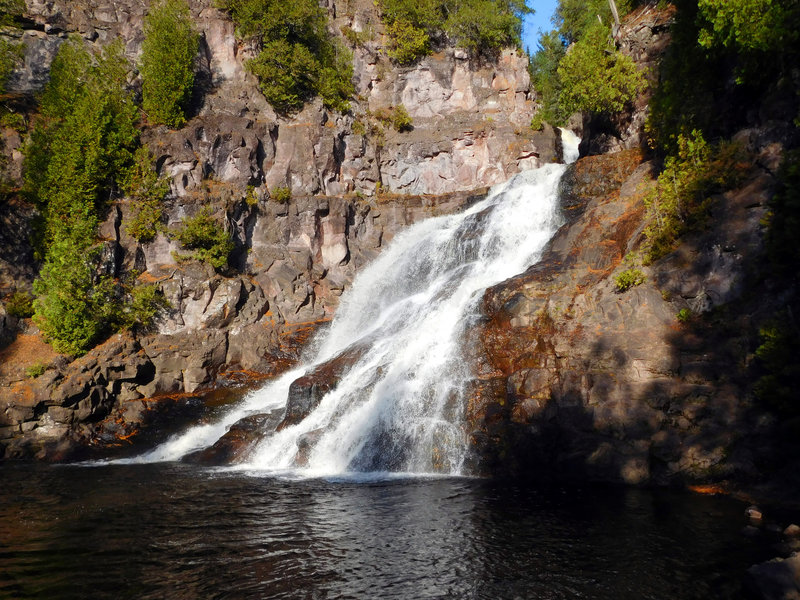 Pictures never do this waterfall justice. As you descend the stairs ...