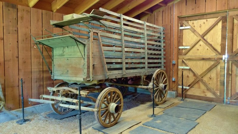Some sort of old ranch wagon (no descriptive plaque yet...) awaits ...