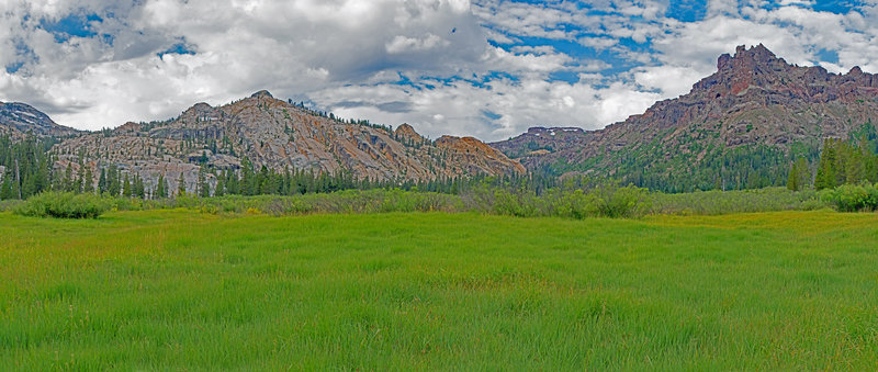 Lower Relief Valley with the metamorphic East Flange Rock on the right ...