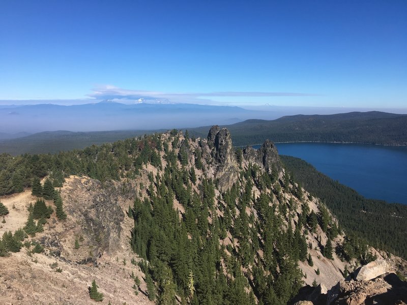 Mt Bachelor in background (Mili fire of 2017 providing smoke).