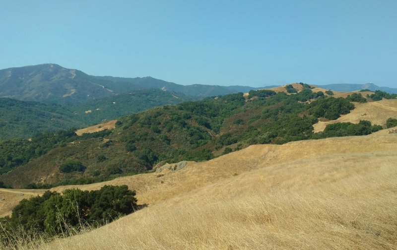 In the distance, Santa Cruz Mountains - Loma Prieta (left) and Mt ...