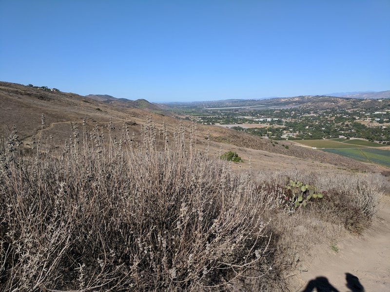 Great views of the Santa Rosa Valley to the north. This view is looking ...