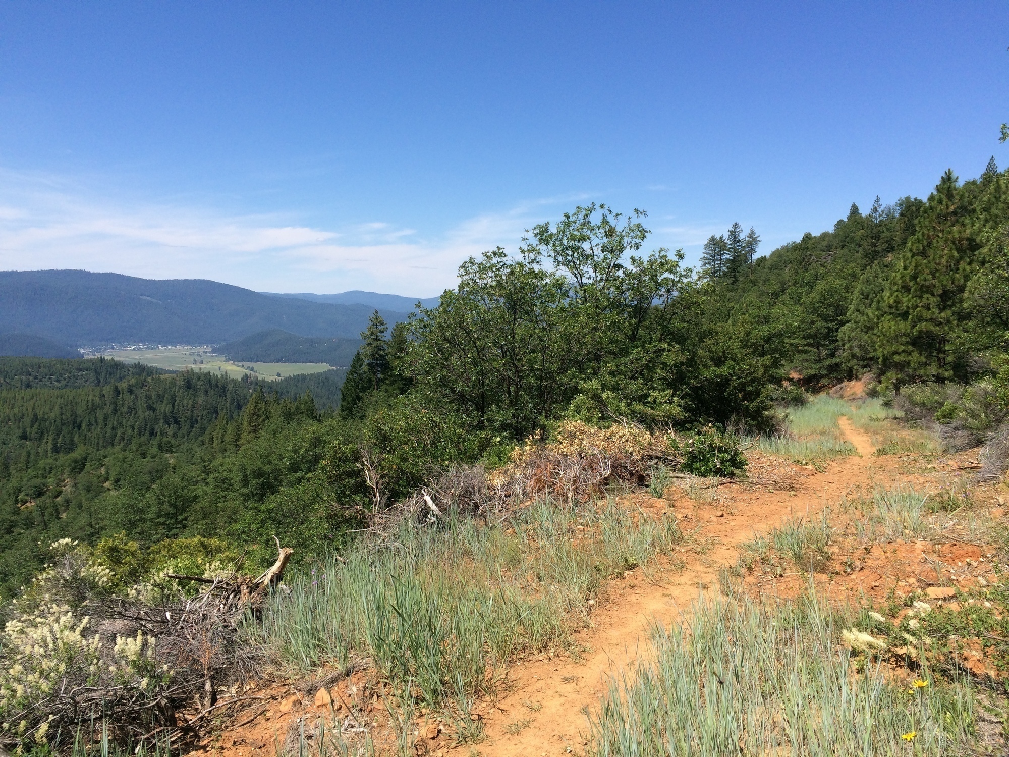 Amazing views of American Valley on the newest section of the Mt. Hough ...
