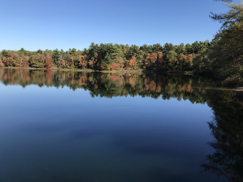 Fall colors reflected in Pud's Pond