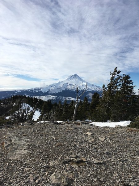 View of Mt. Hood from the top of Lookout Mountain. Plenty of panoramic ...
