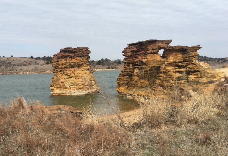Sandstone rock formations