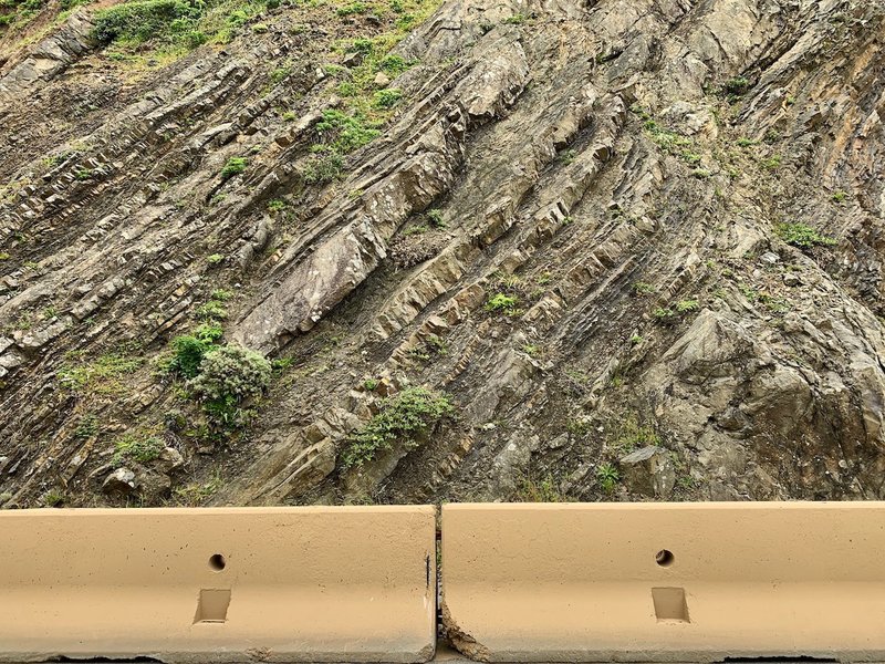 The trail is named for a feature of geology: the shale and sandstone ...