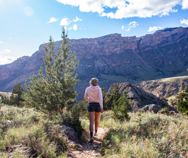 Looking to the northwest side of Shell Canyon from the end of the Shell ...