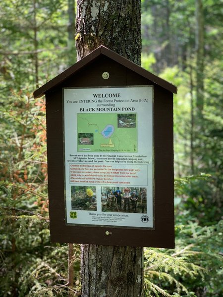 Black Mountain Pond Forest Protection Area (FPA) - practice good ...